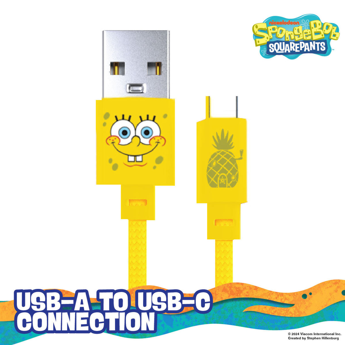 SpongeBob USB-C to USB-A Cable 1M – GBM technology